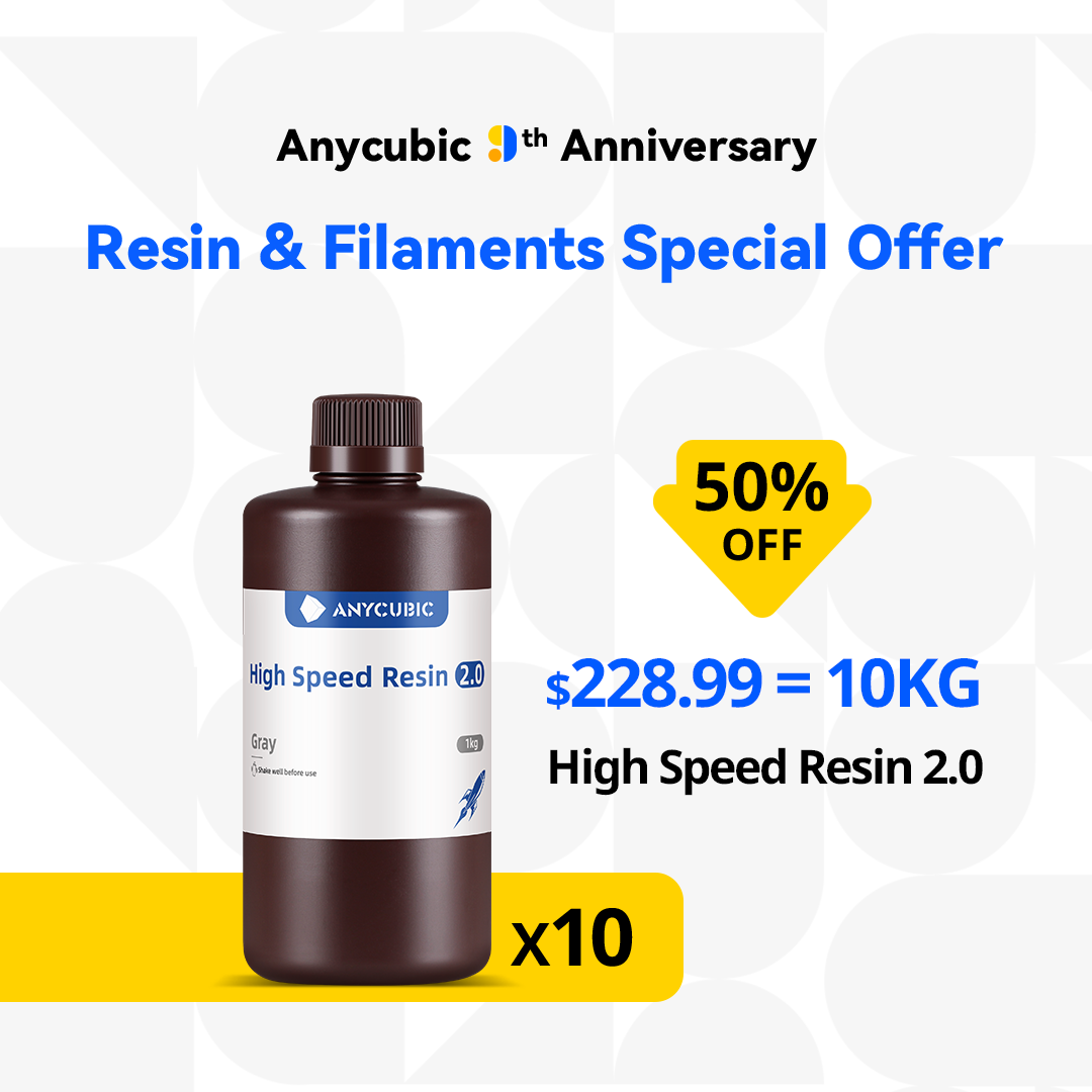 Multi Bottle Deals: Anycubic High Speed Resin 2.0 for 3D Prints from ...