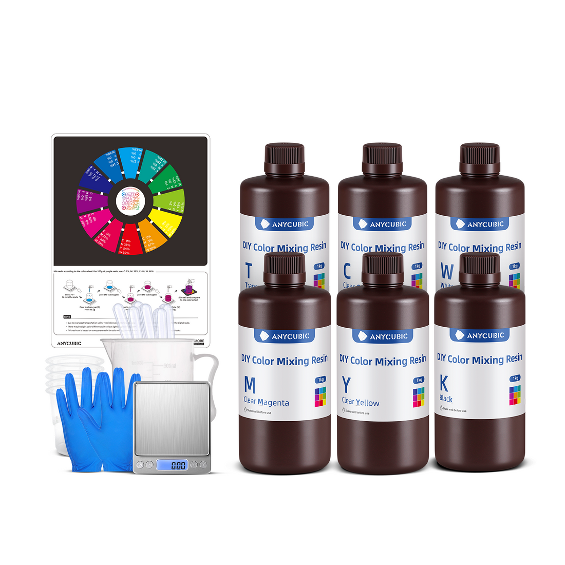 Anycubic DIY Color Mixing Resin: Endless Color Customization, Unleash ...