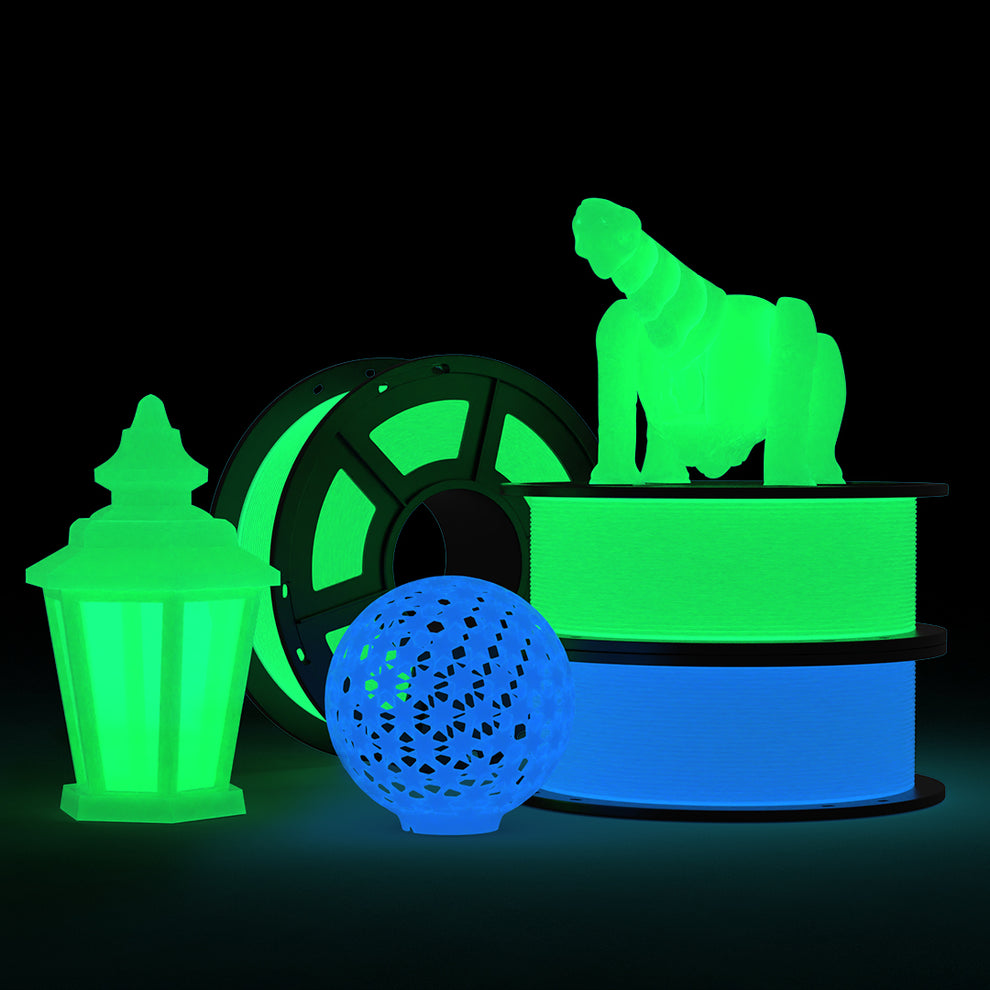 Anycubic PLA Glow Filament: Glow in the dark 3D Printing Material