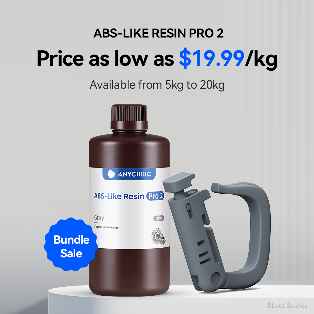 Multi Bottle Deals: Anycubic ABS-Like Resin Pro 2 for 3D Prints from 5kg to 20kg