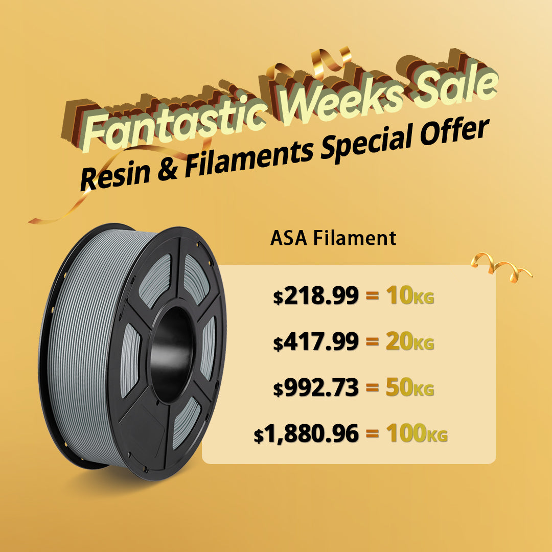 Multi Bottle Deals: Anycubic ASA Filament for 3D Prints from 10kg to 100kg
