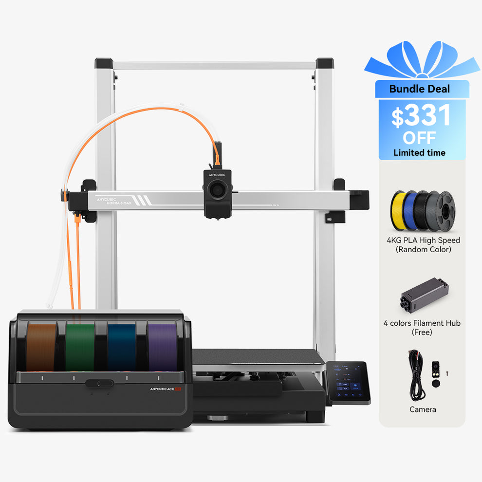 Kobra 3 Max Combo – Fast & Large 4-Color FDM 3D Printer Bundle