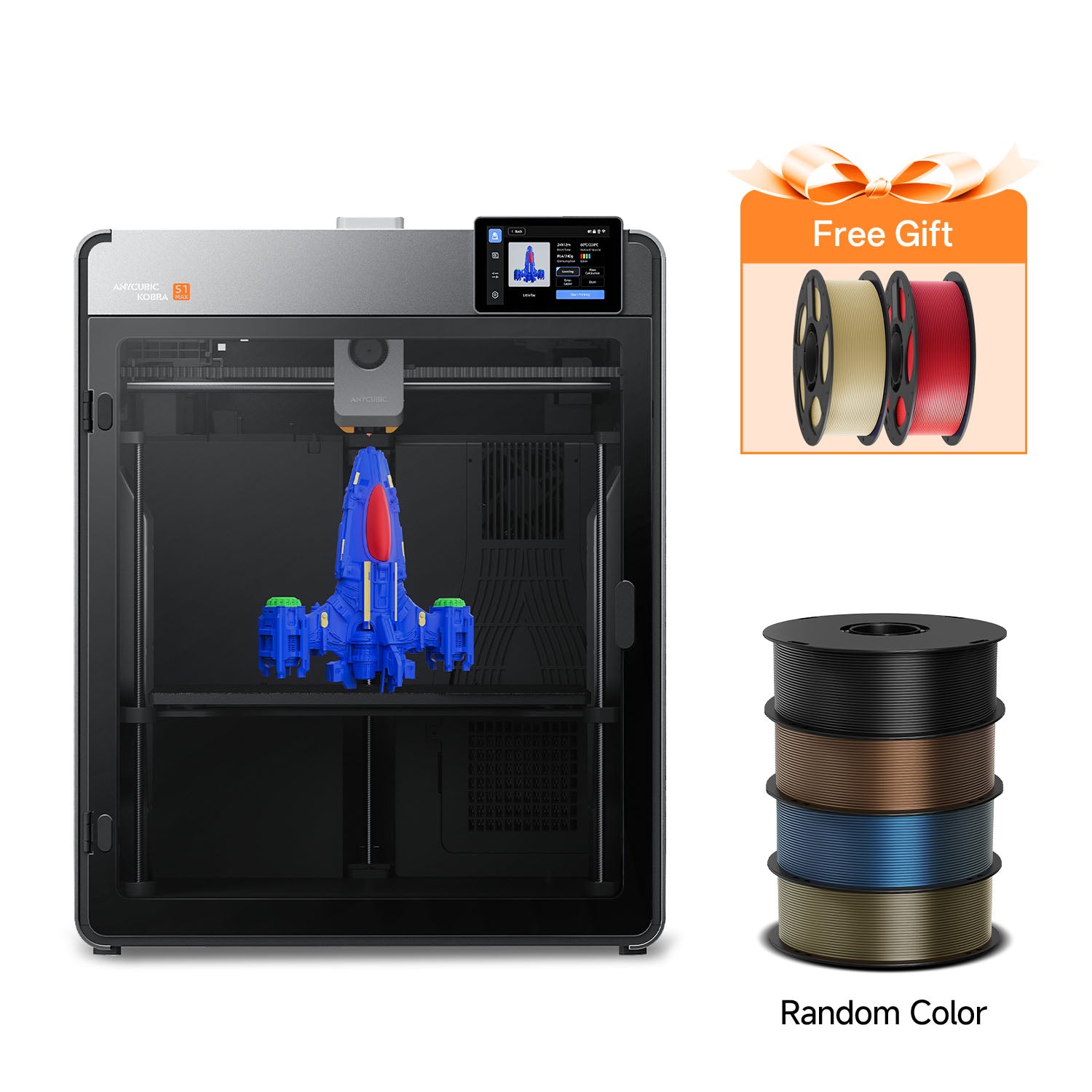 Kobra S1 Max Combo: Large Format 16-Color 3D Printer
