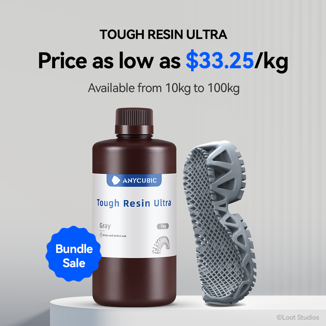 Multi Bottle Deals: Anycubic Tough Resin Ultra for 3D Prints from 10kg ...