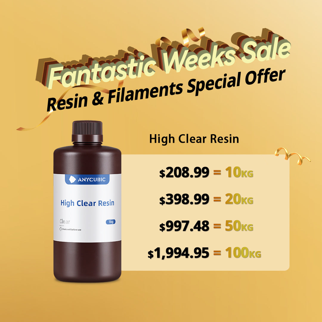 Multi Bottle Deals: Anycubic High Clear Resin for 3D Prints from 10kg ...
